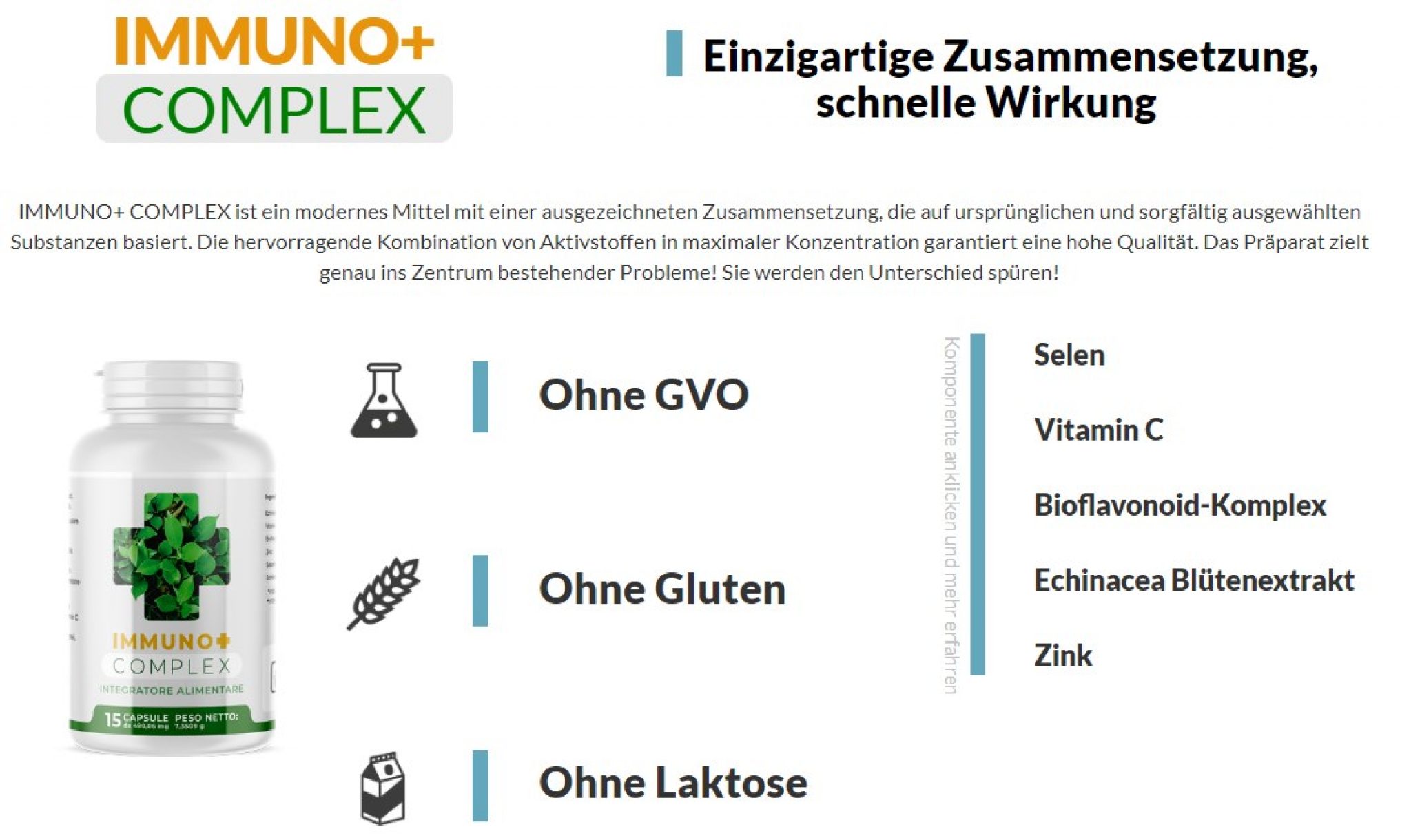 IMMUNO+ Complex ᐉ Wirkung, Anwendung, Erfahrungen, Nebenwirkungen ...
